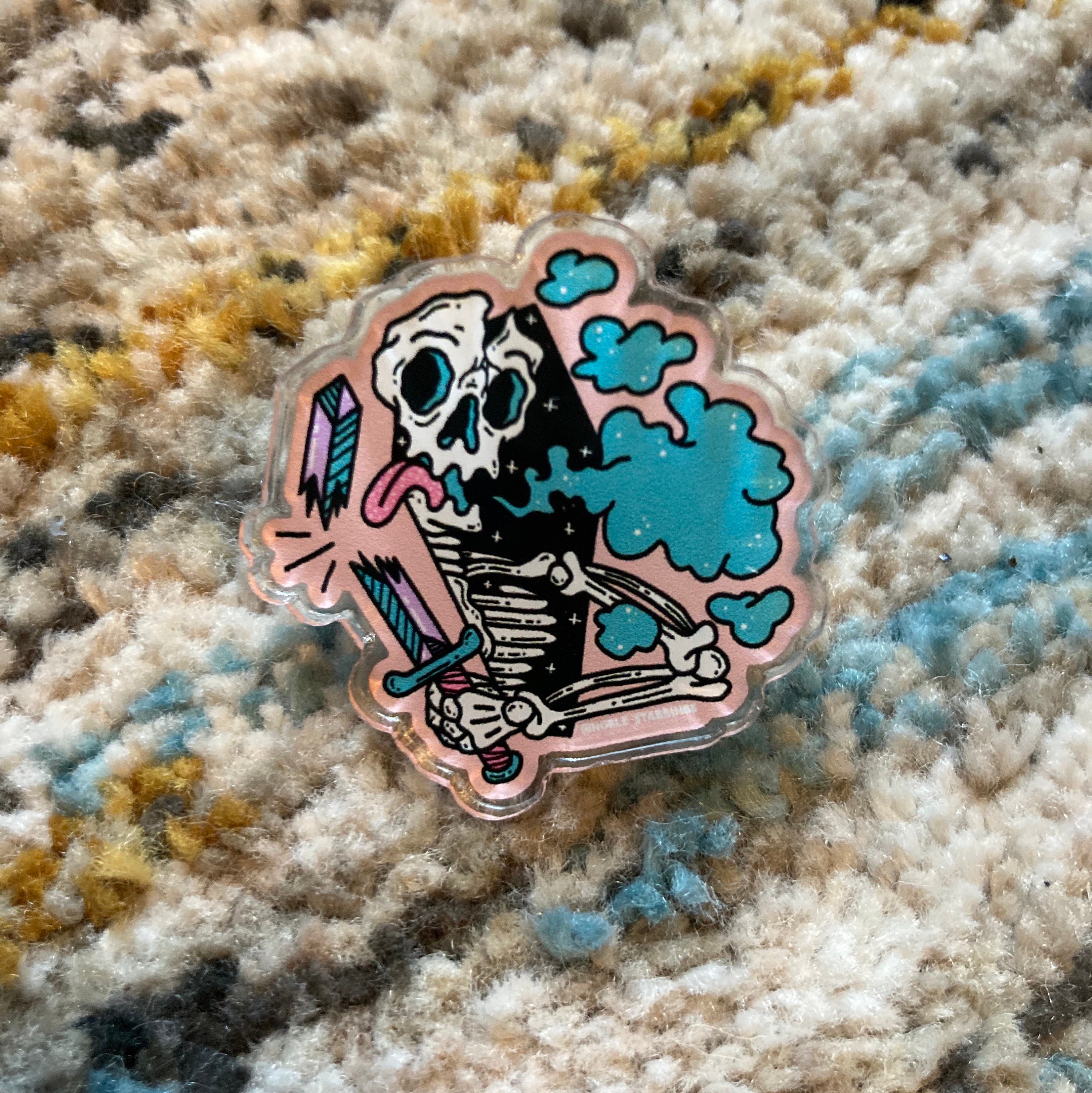 Art & Collectibles HOOKED TOGETHER & Chained Acrylic Painting 8x8 ...