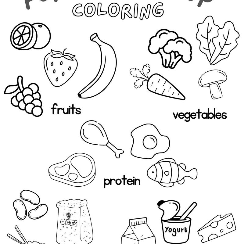 Food Coloring Book - Etsy