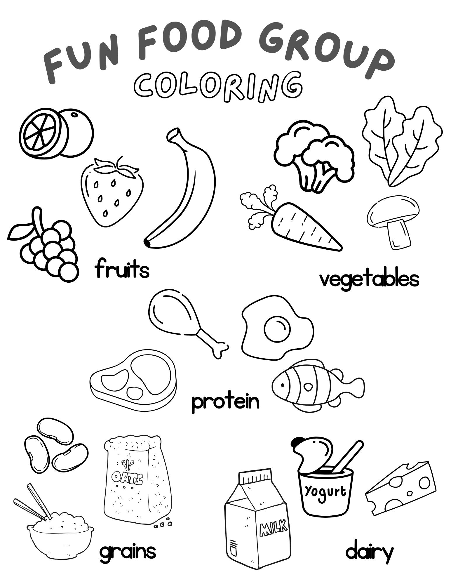 Free Nutrition Coloring Pages [2025]