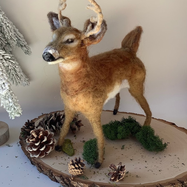 Needle Felted Deer - Etsy