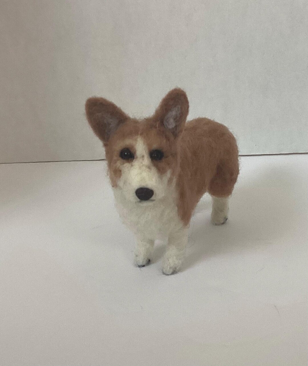 Needle Felted Corgi Dog 5” Tall Miniature Sulpture - Etsy
