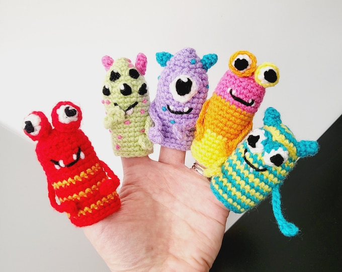 Monster Finger Puppets - Etsy