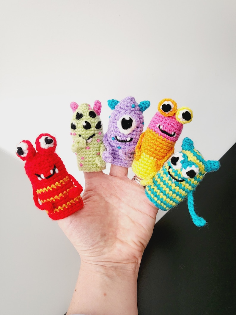 Monster Finger Puppets - Etsy