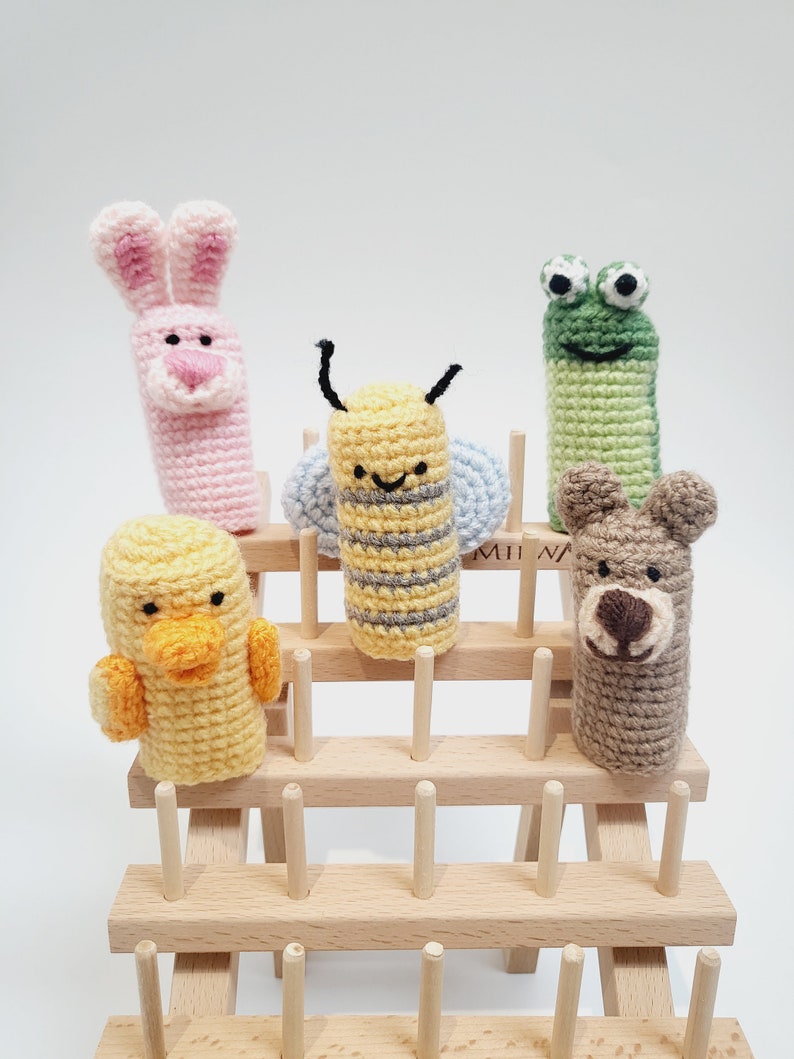 Spring Animal Crochet Finger Puppet Pattern PDF - Etsy