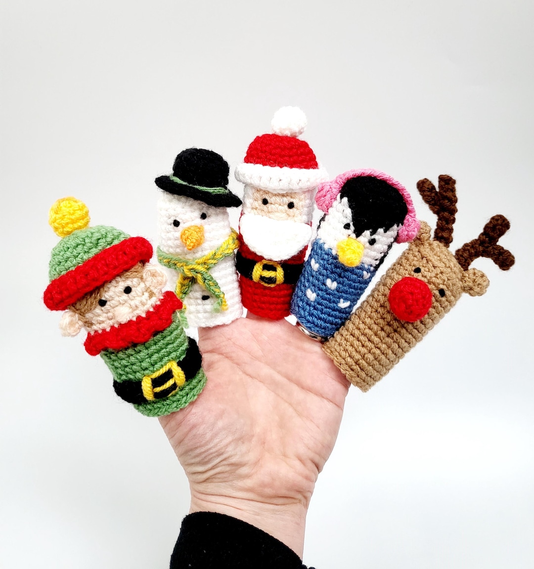 Christmas Finger Puppets Crochet Pattern - Etsy