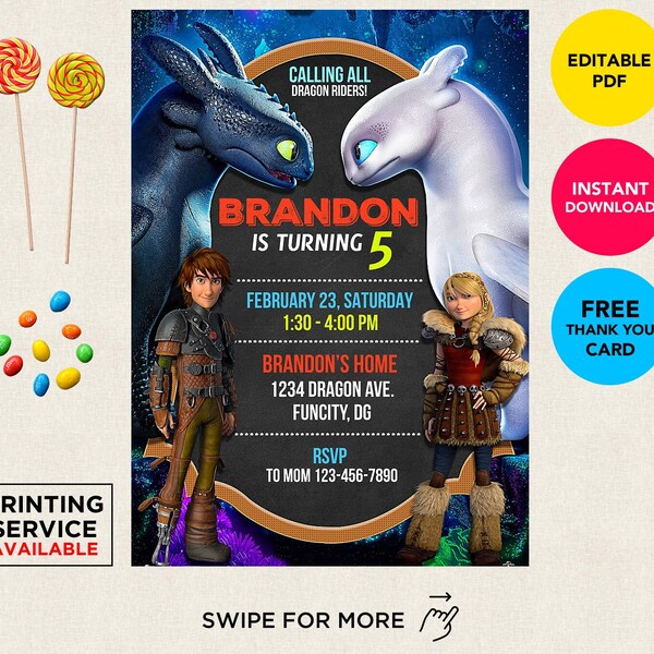 How to Train Your Dragon - Etsy
