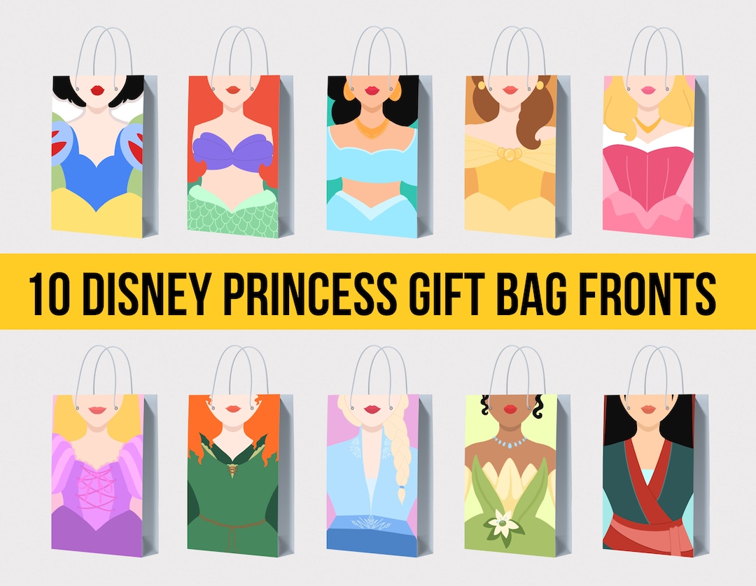 Princess Favor Bags Birthday Gift Bags for Kids Princess Bag - Etsy