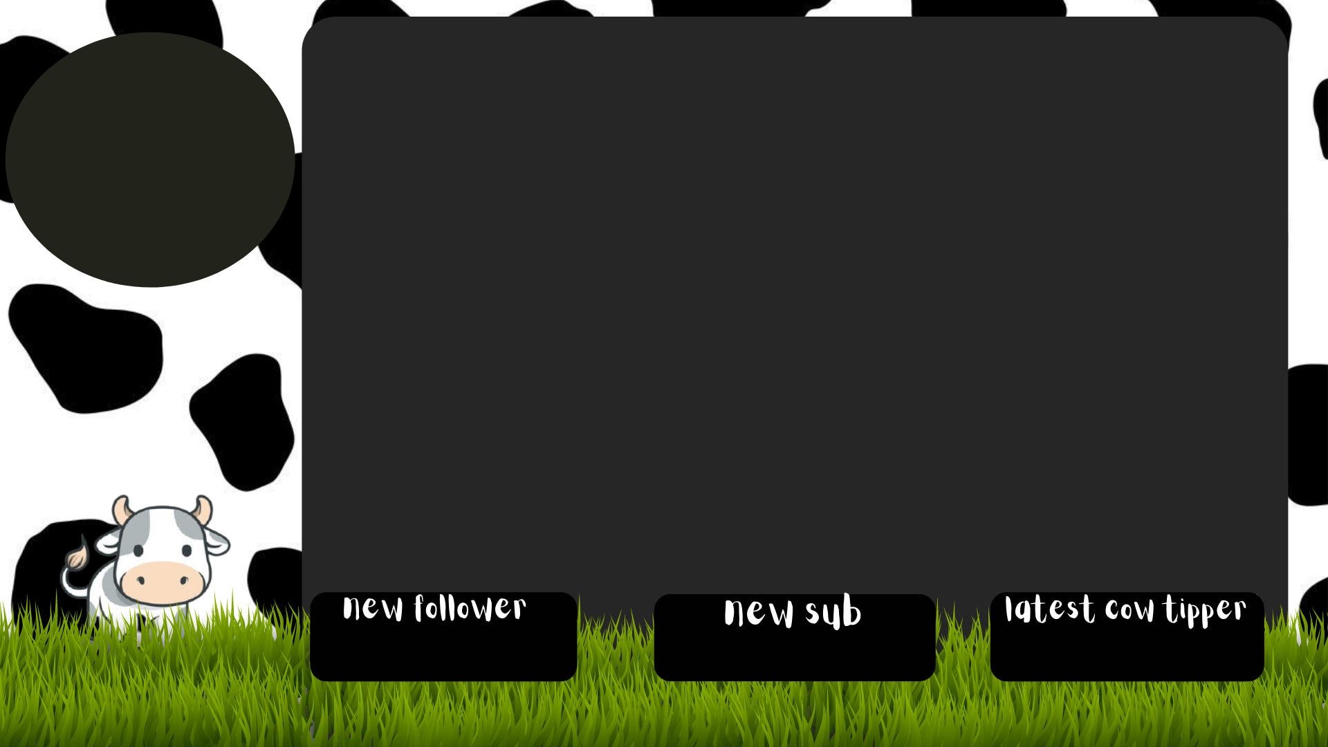 Cow Twitch Overlay - Etsy
