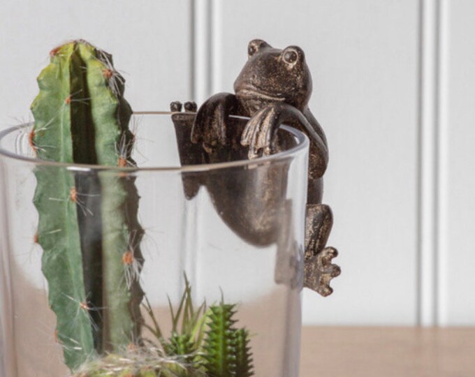 Frog Pot Hanger Toad Hanging Pot Ornament Plant Animal Decoration Pot ...