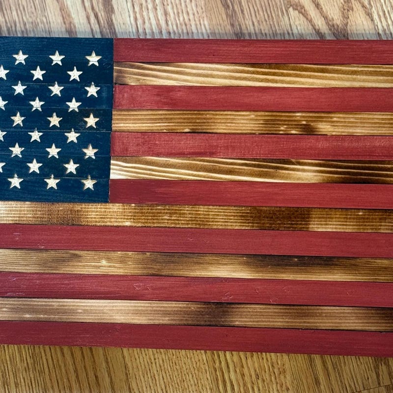 Rustic American Flag - Etsy