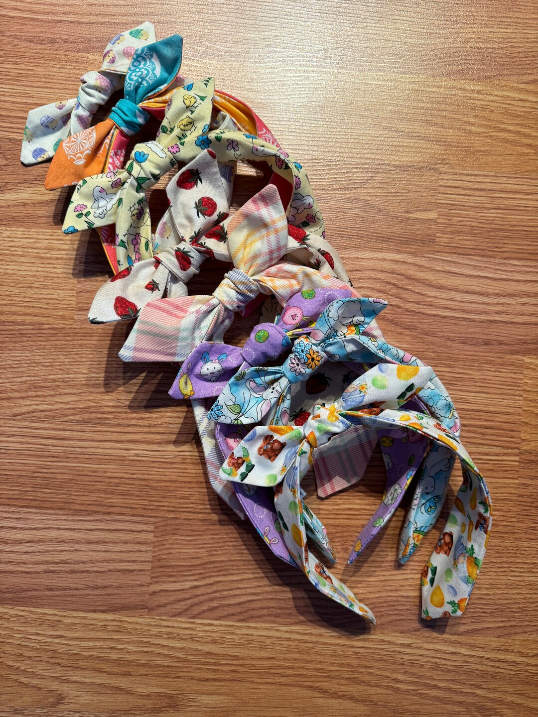 Spring Easter Bow Headbands, Prints, Topknot Bow, Pointed Bow ...