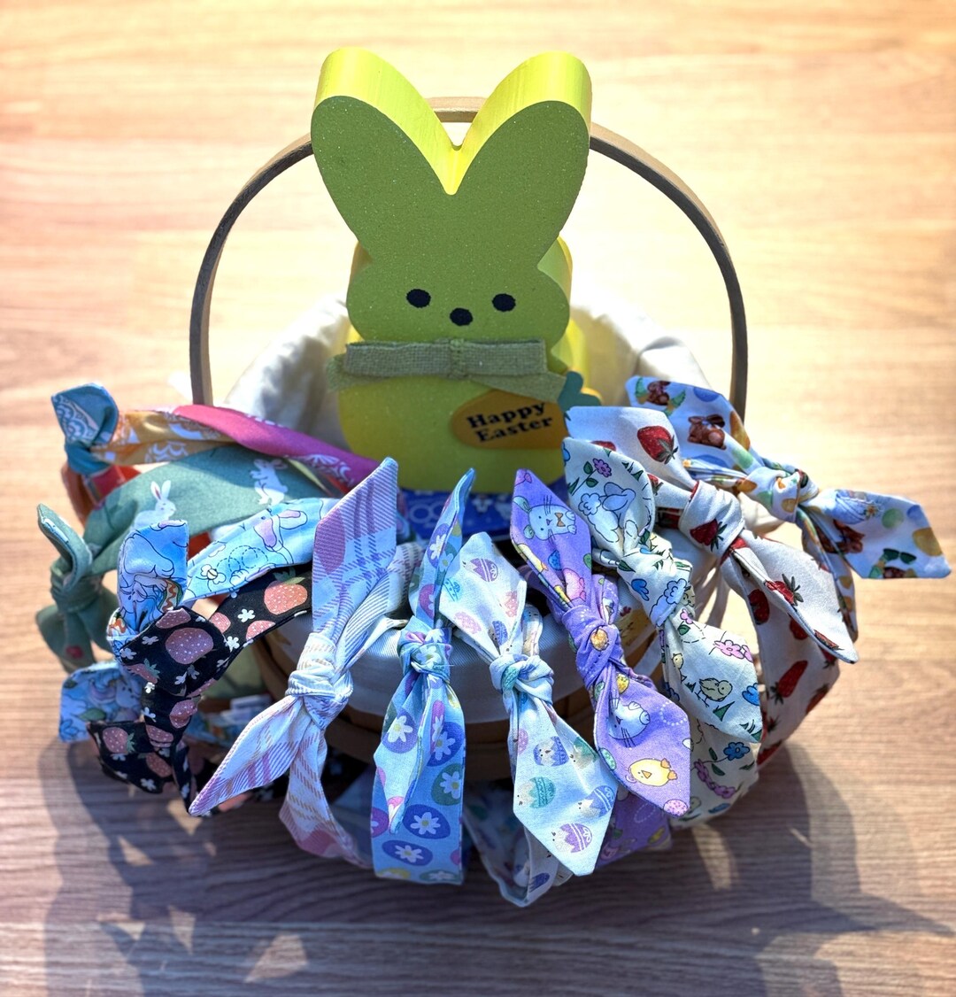 Spring /easter Bow Headbands, Topknot Bow Headbands, Spring Headbands ...