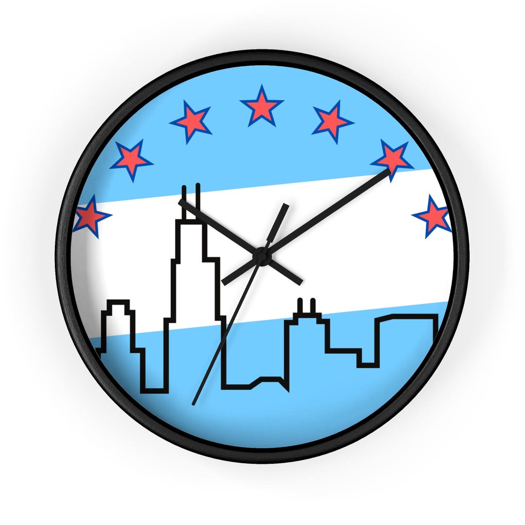 Chicago Wall Clock - Etsy