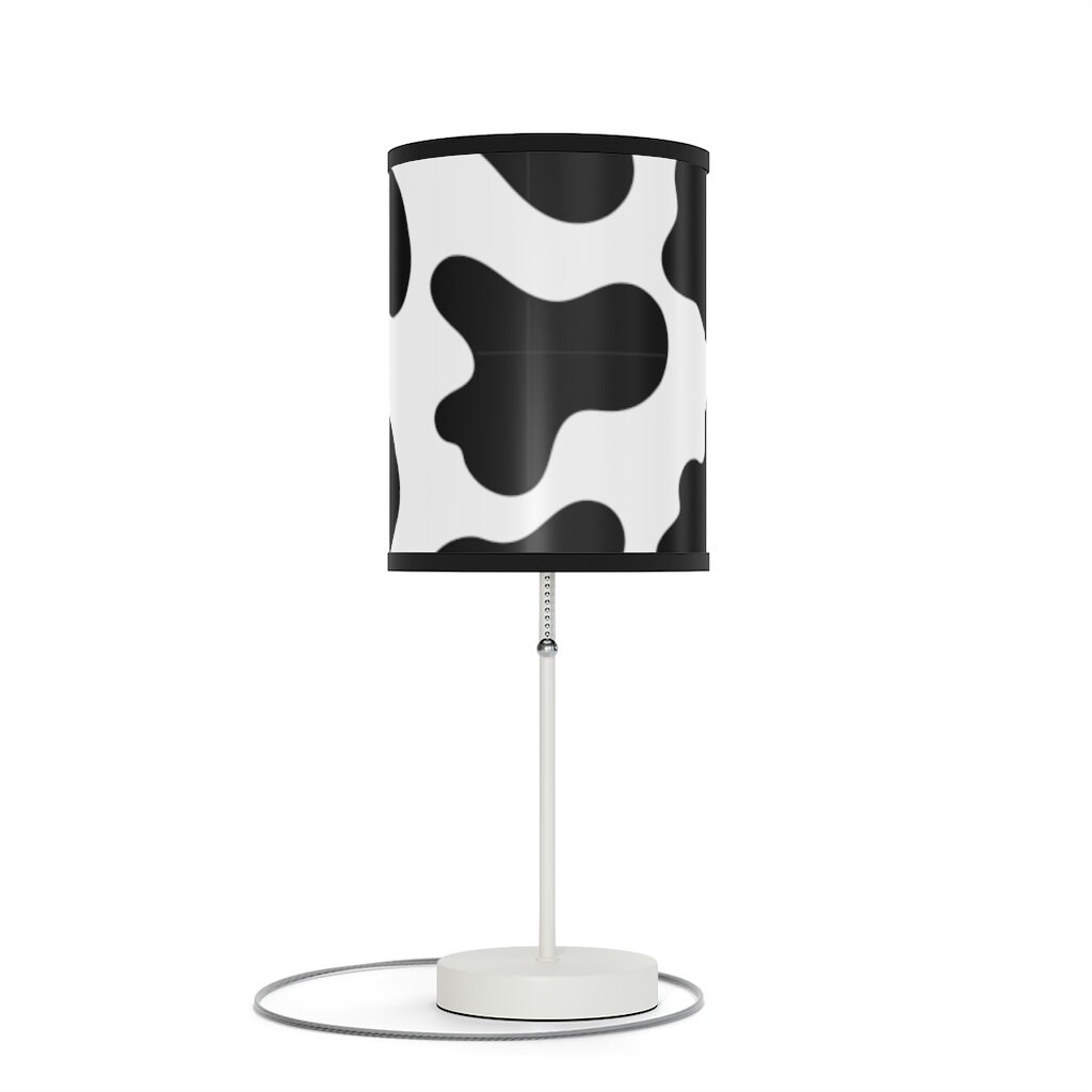 Cow Print Table Lamp - Etsy