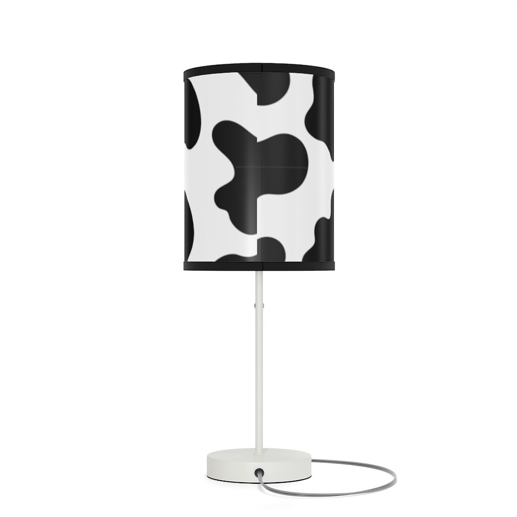 Cow Print Table Lamp - Etsy