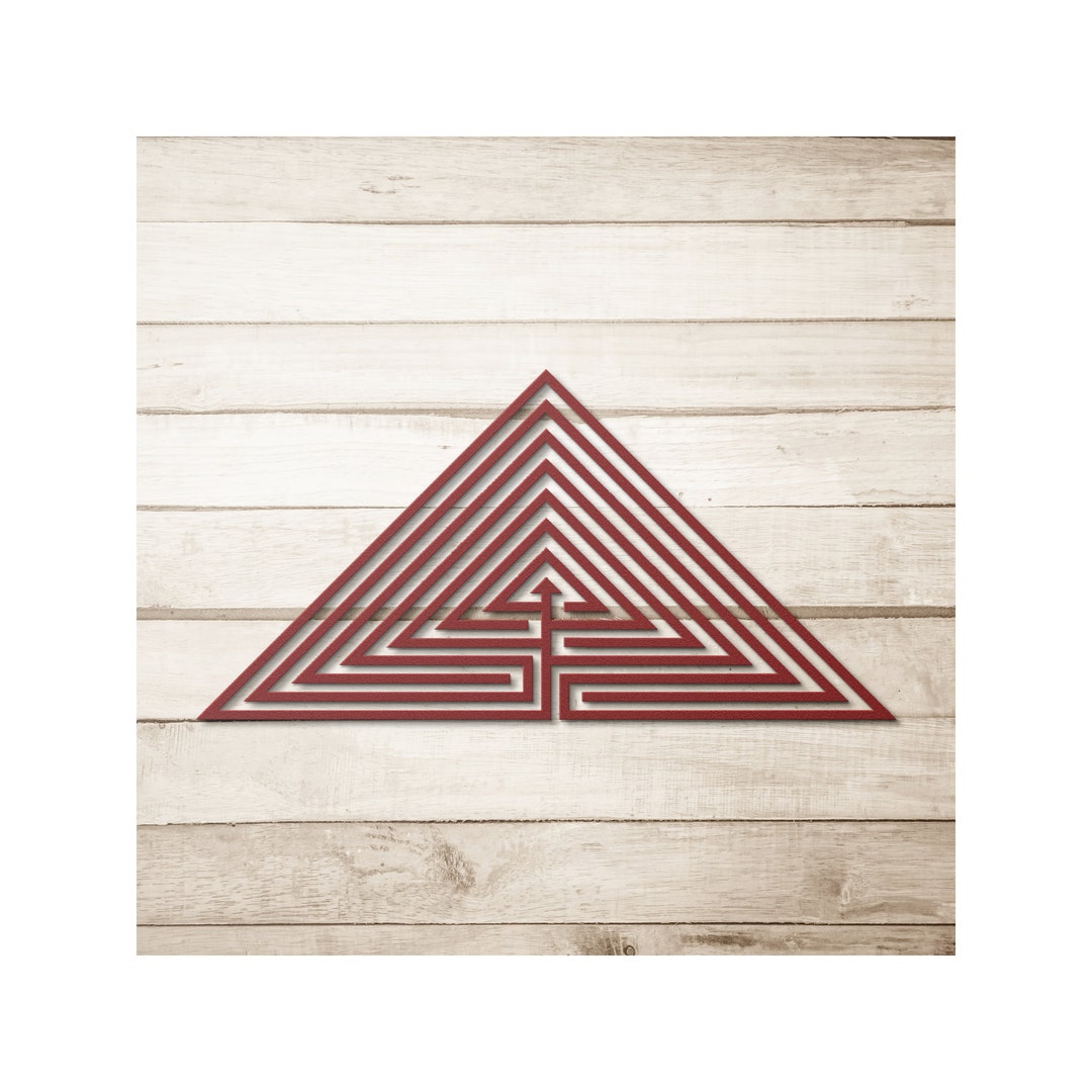 Labyrinth Art, Maze Metal Decor, Puzzle Wall Hanging, Metal Maze Art ...