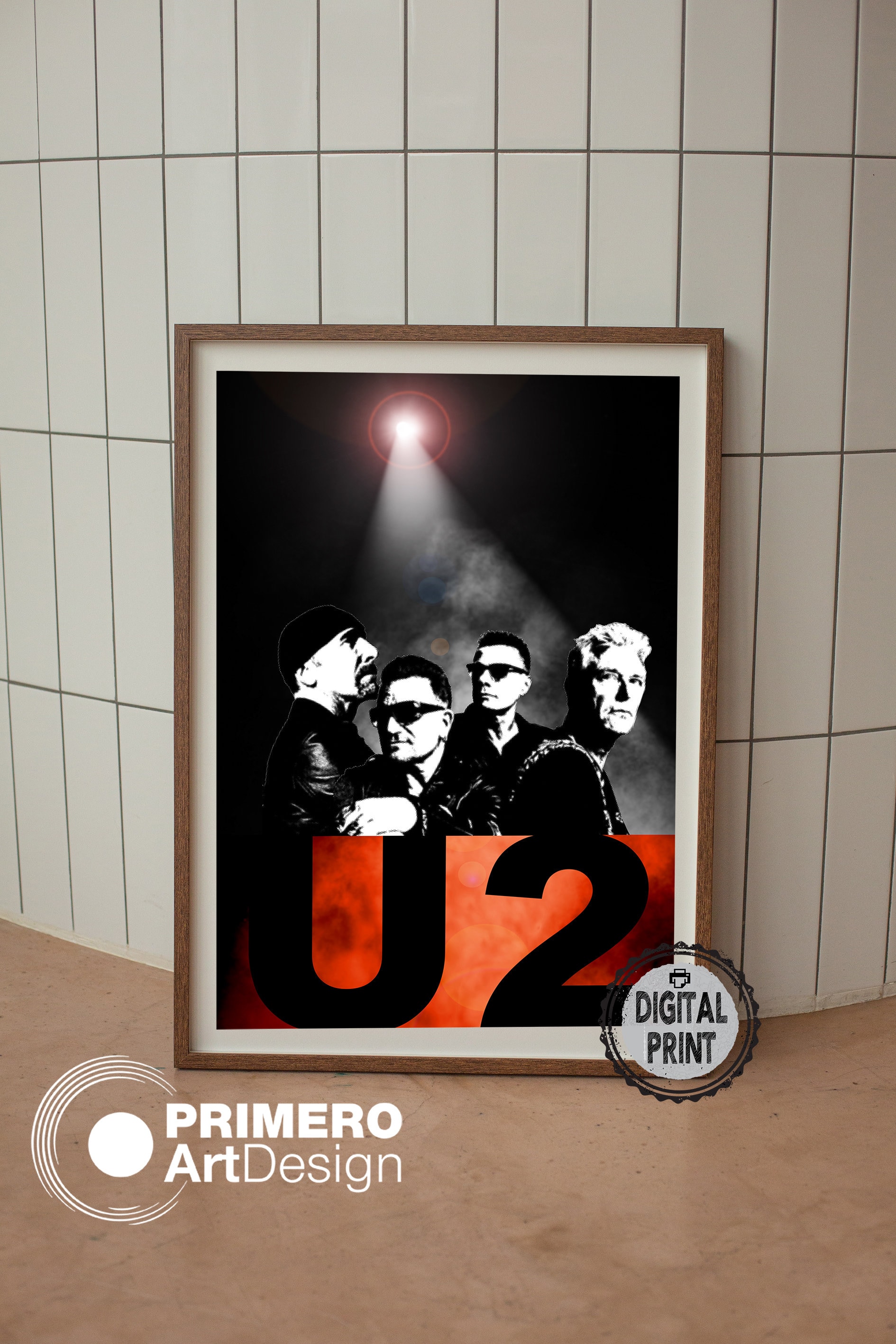U2 Poster, Printable Wall Art, Digital Print, Music Poster Download - Etsy