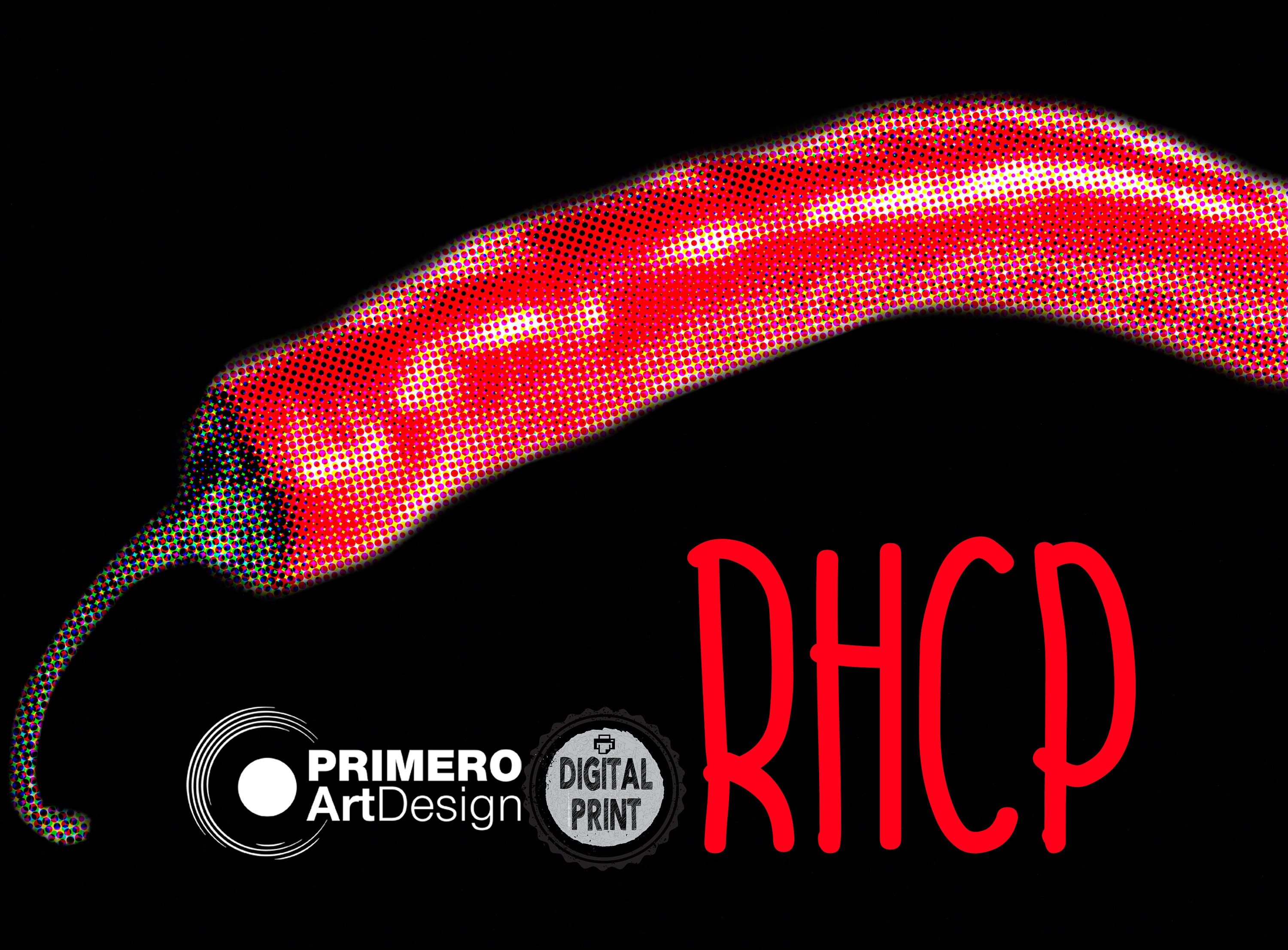 RHCP Digital Poster Red Hot Chili Peppers Printable Wall Art - Etsy