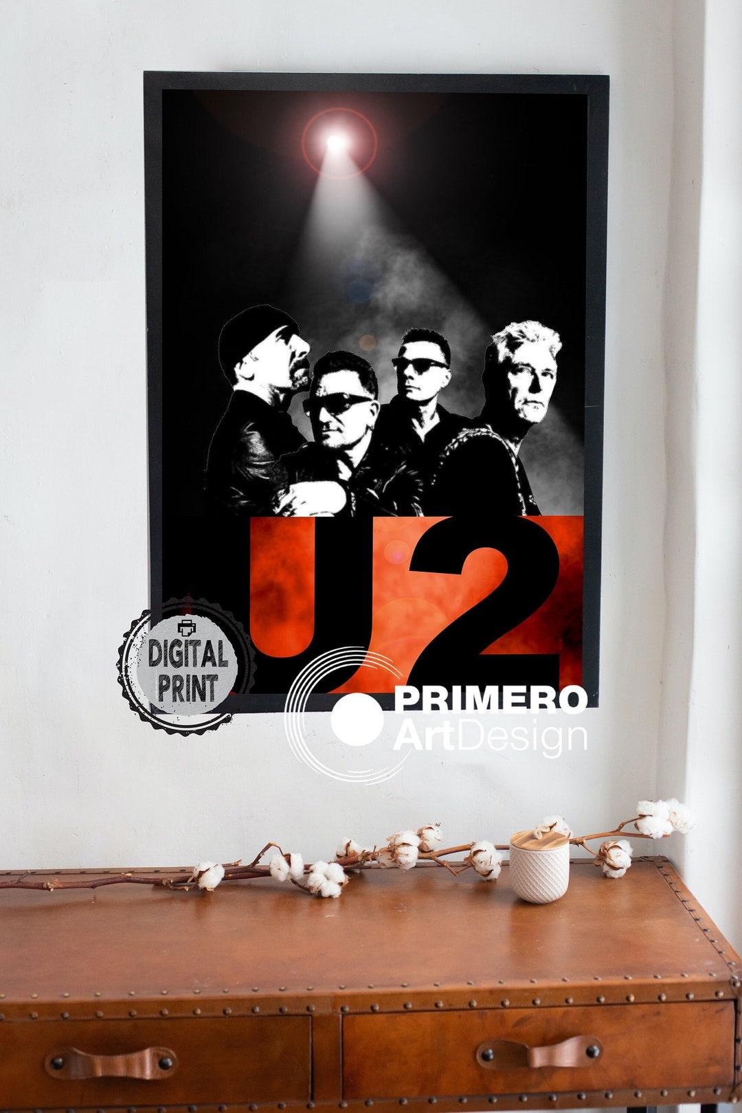 U2 Poster, Printable Wall Art, Digital Print, Music Poster Download - Etsy