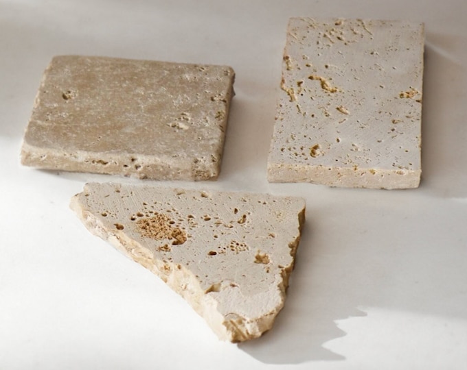 Natural Stone Photo Prop Kit Travertine Posing Prop Blocks Flatlay ...