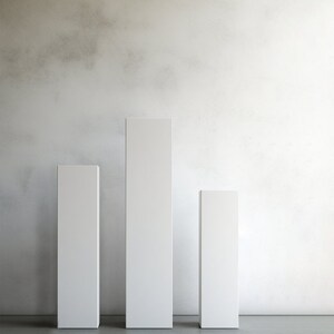 Plant Stand, Statue Display Base, Display Plinth in White, Floral ...