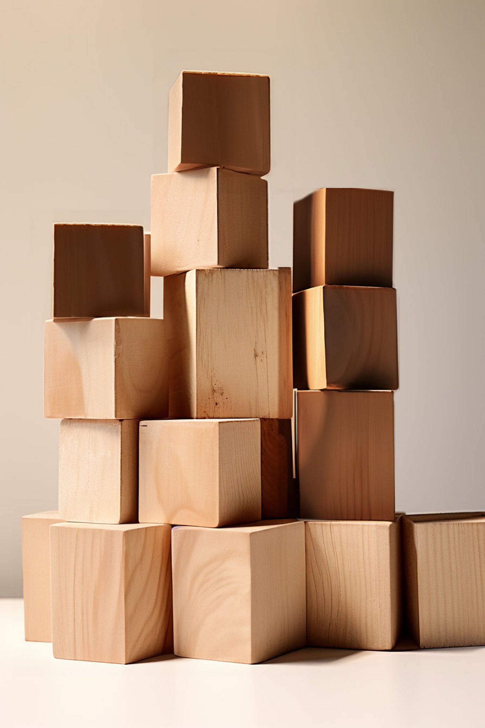 Wooden Display Platforms, Wood Prop Blocks for Product Photography ...