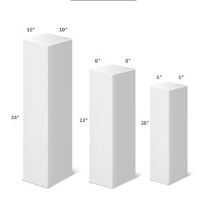 Display Pedestal Set, Art Display Plinth, Product Display Pillars ...