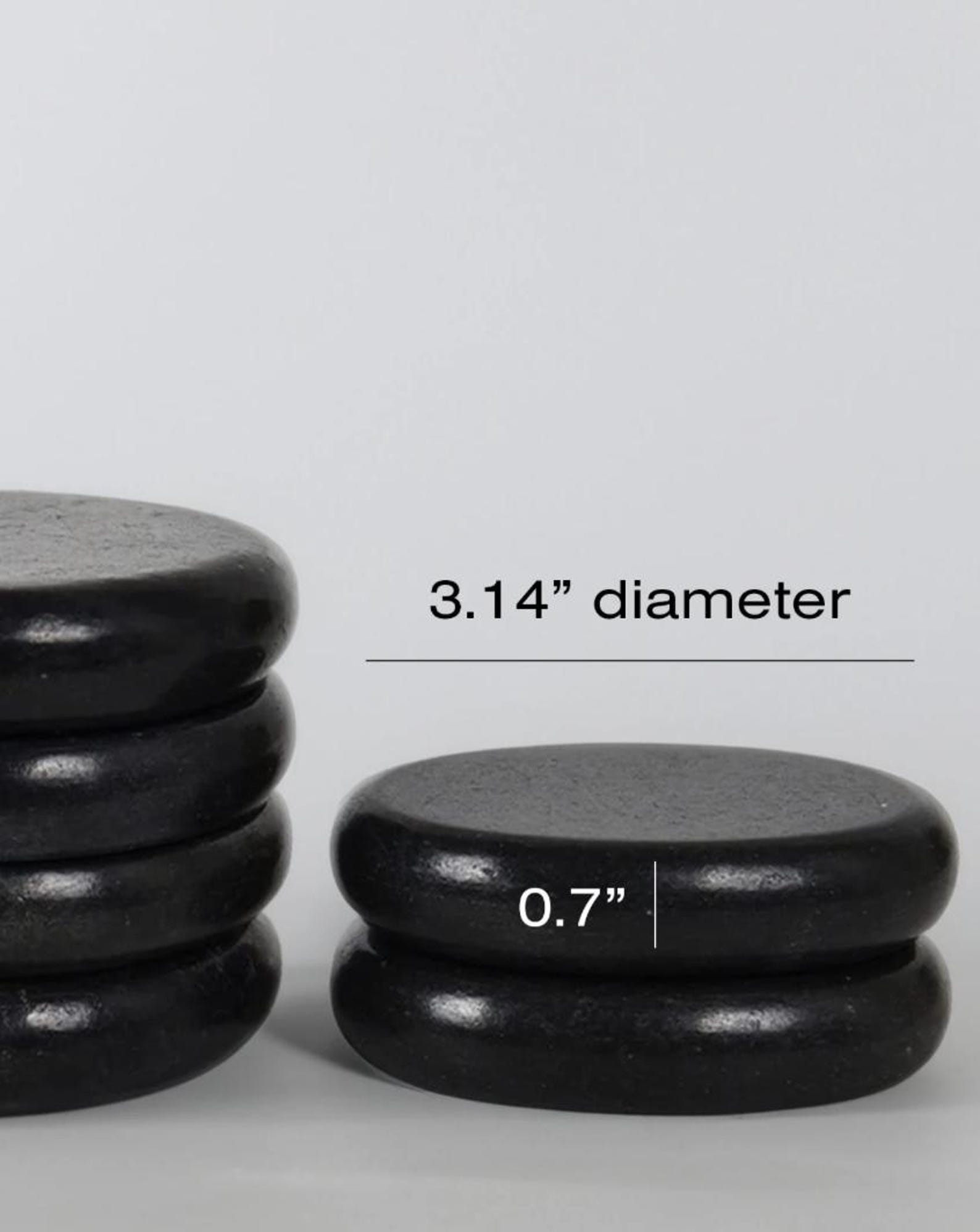 Black Styling Prop Base, Round Black Stone Cylinders for Product ...