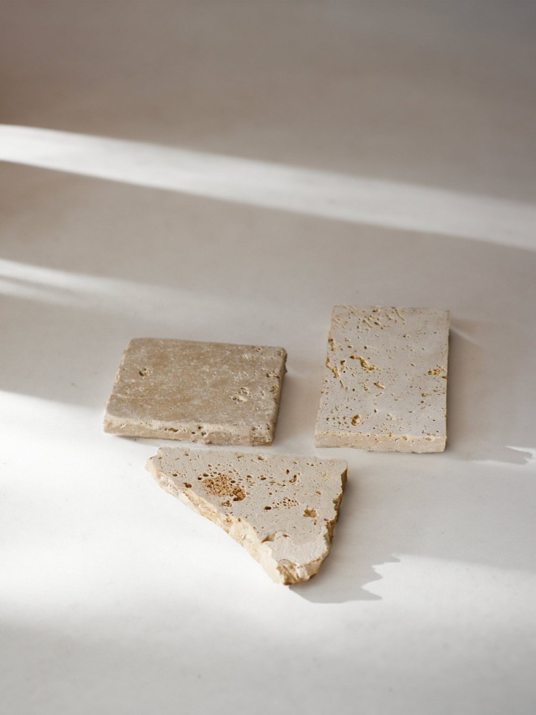 Natural Stone Photo Prop Kit Travertine Posing Prop Blocks Flatlay ...