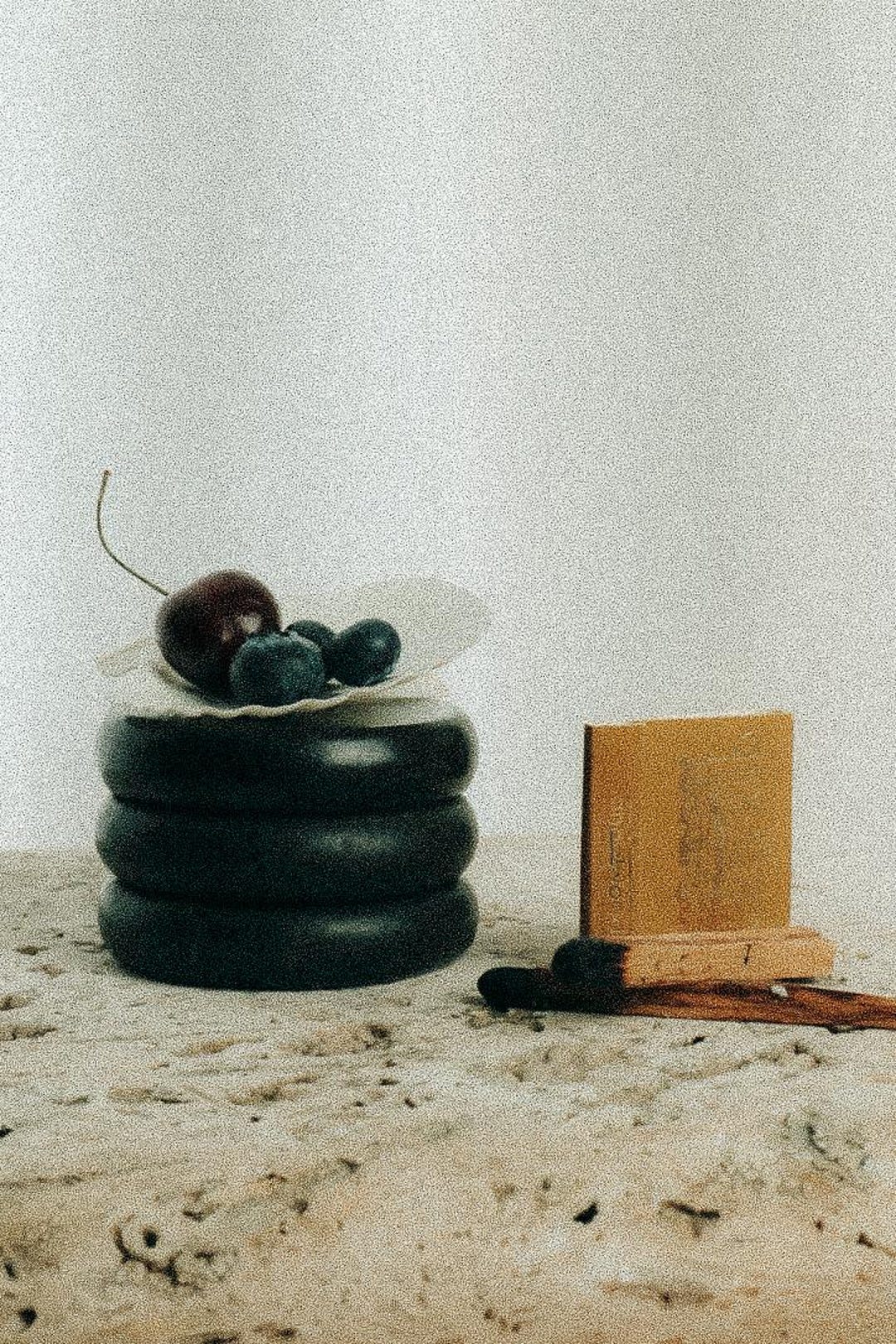 Black Styling Prop Base, Round Black Stone Cylinders for Product ...