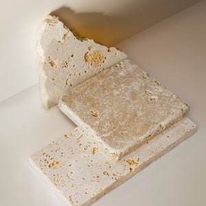 Stone Photo Prop Kit 3 Piece Travertine Stone Flatlay Photography Prop ...