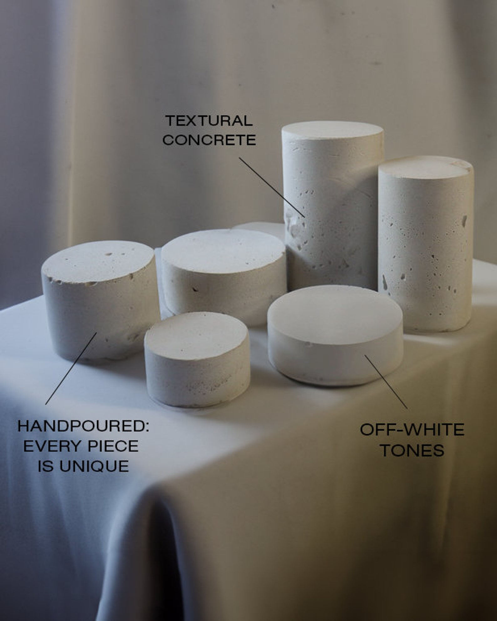 Podium Platforms for Product Photography Prop Kit Concrete Posing Cubes ...