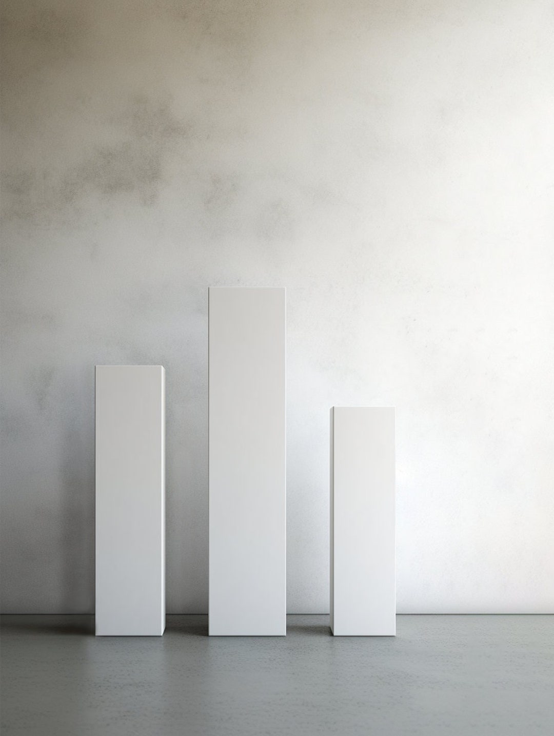 Event Display Pedestals, White Wood Plinth, Store Display, Skinny ...