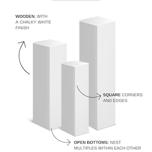 Display Pedestal Set, Art Display Plinth, Product Display Pillars ...