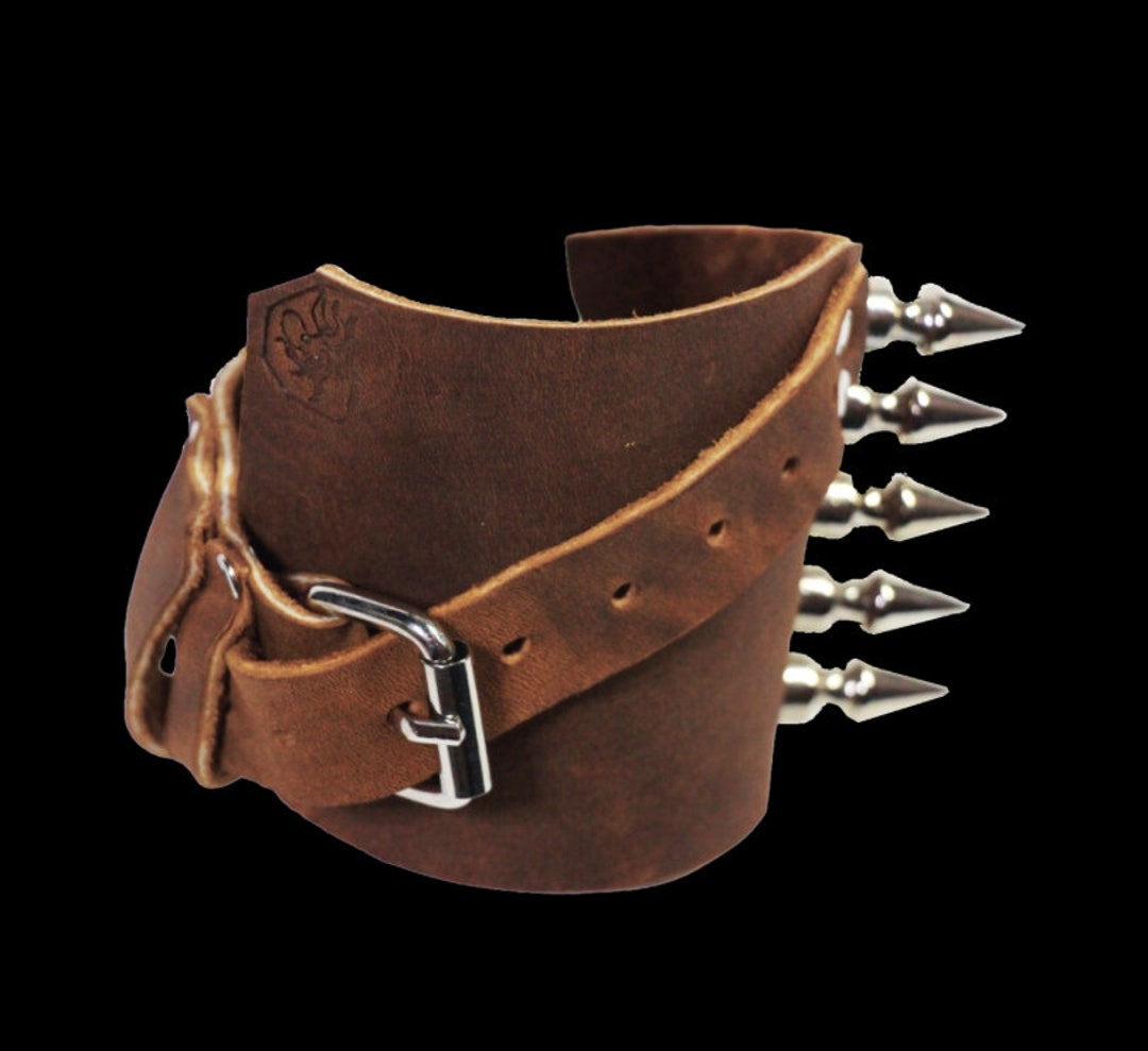 Jumbo Spike Leather Gauntlet - Etsy