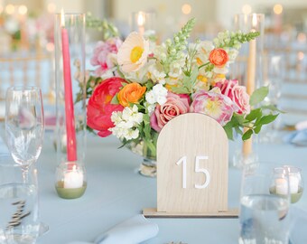 Arch Table Numbers Table Numbers Acrylic Table Numbers - Etsy