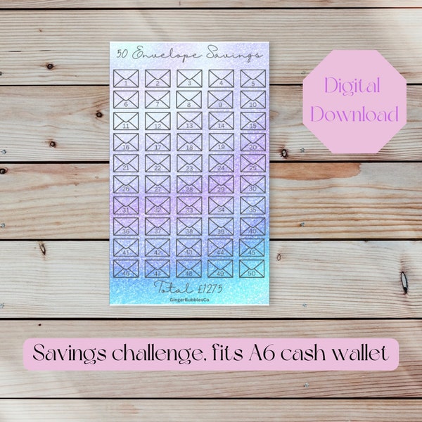 100K 100 Envelope Challenge Printable, 100K Challenge, Savings Goal, US ...