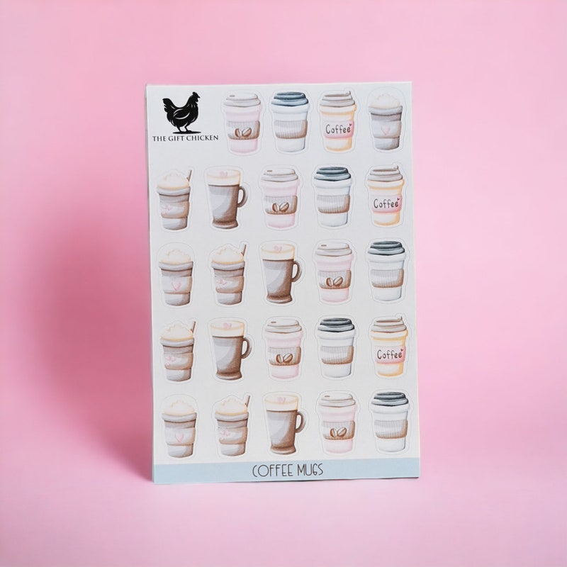 Coffee Cup Stickers - Etsy