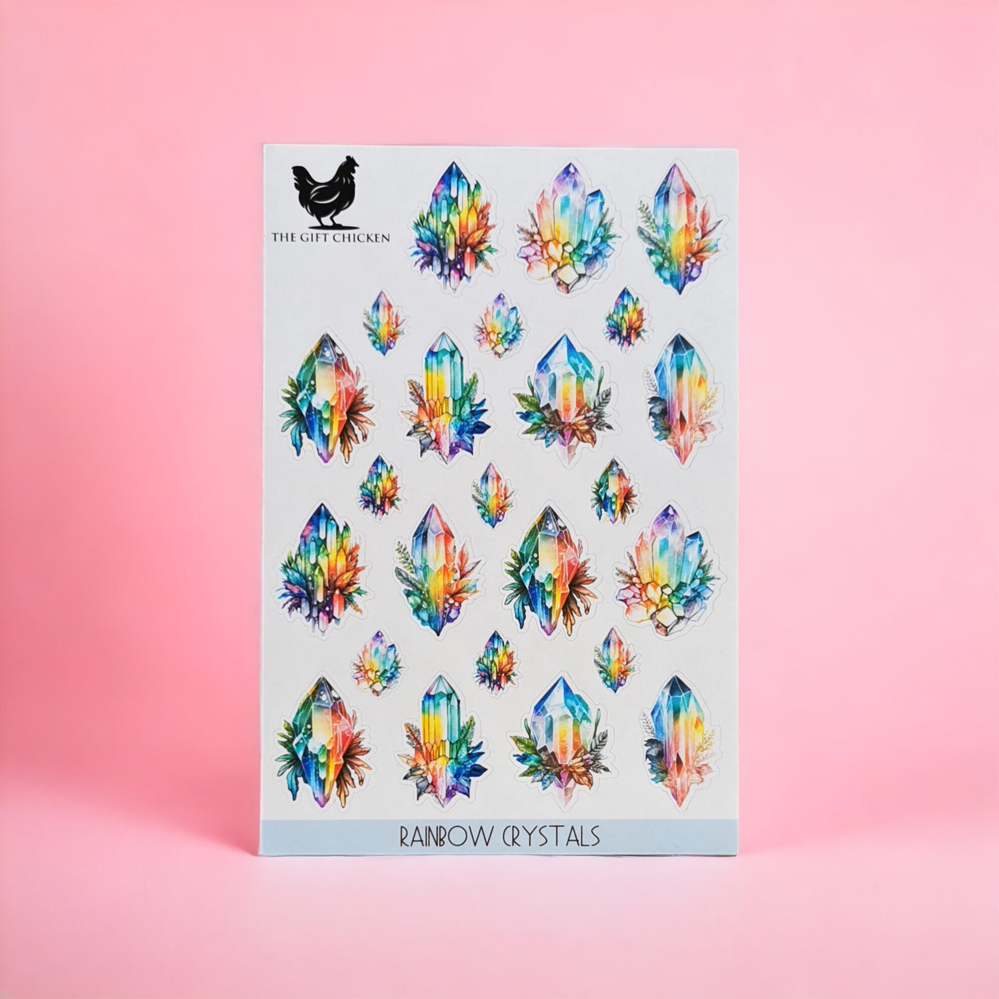 Rainbow Crystal Stickers, A6 Sticker Sheets, Planner Stickers, Journal ...