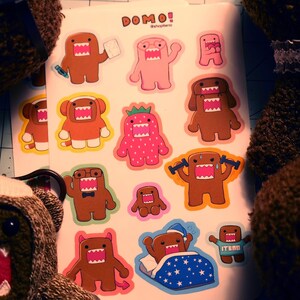 Domo Kun Sticker Sheet - Etsy