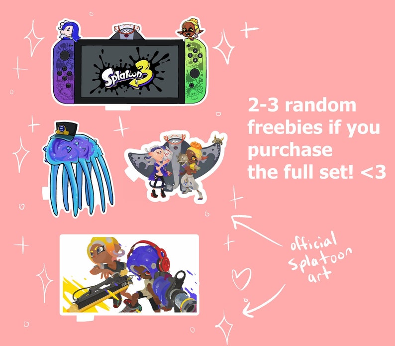 Splatoon 3 Deep Cut Sticker Pack Big Man Frye Shiver - Etsy
