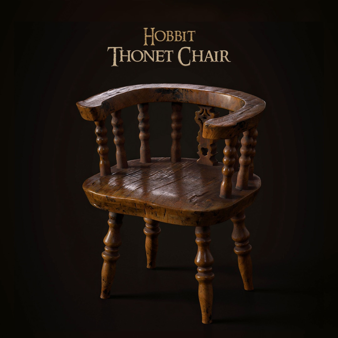 Hobbit Thonet Chair - 3D Printable STL File - Lord of the Rings ...