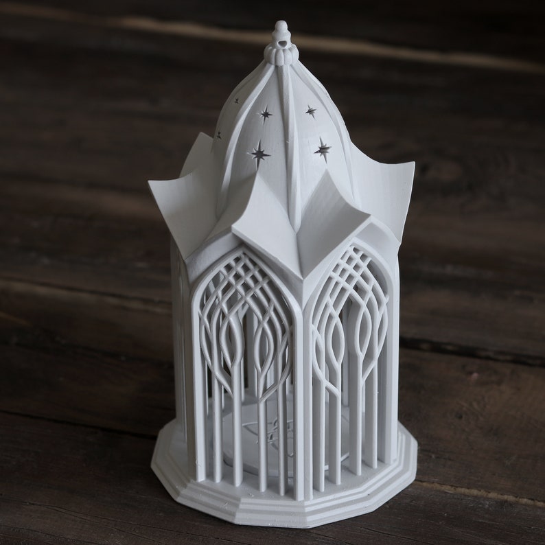 White Elvish Lantern Lord of the Rings Inspired Decorative Lamp Elf ...