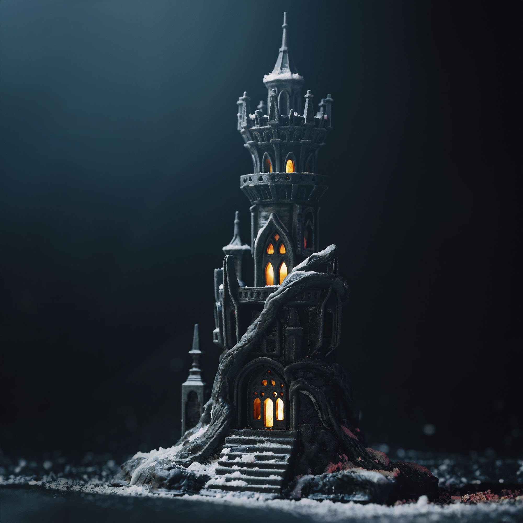 Gothic Winter Castle - 3D Printable STL - OBJ File - Etsy