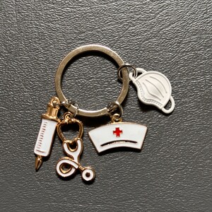 Nurse Keychain: Medical Charm Keyring, Appreciation Gift - Etsy