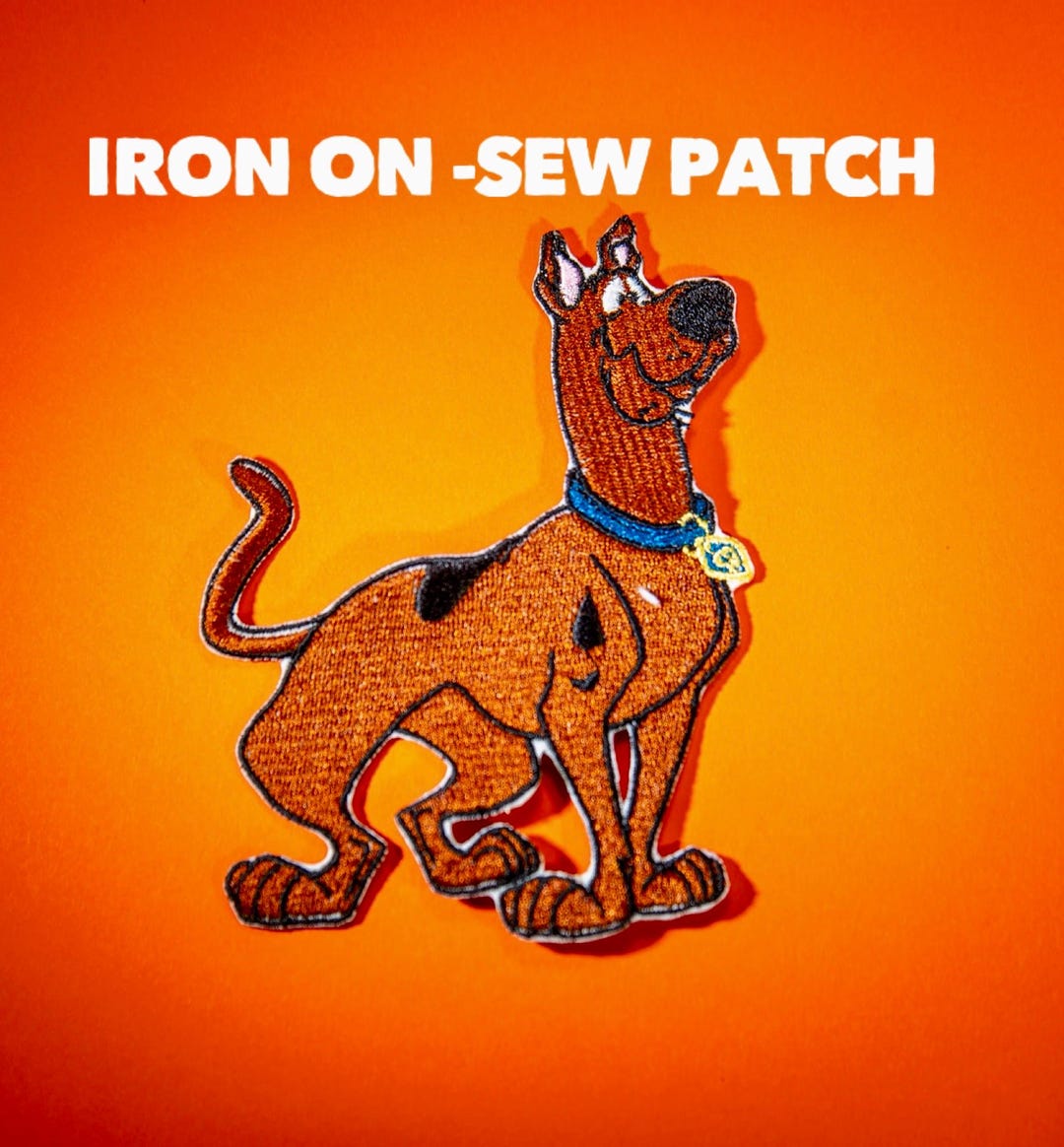 Cartoon Character Scoby Dog, Embroidery Patch- Iron On, Sew - Etsy