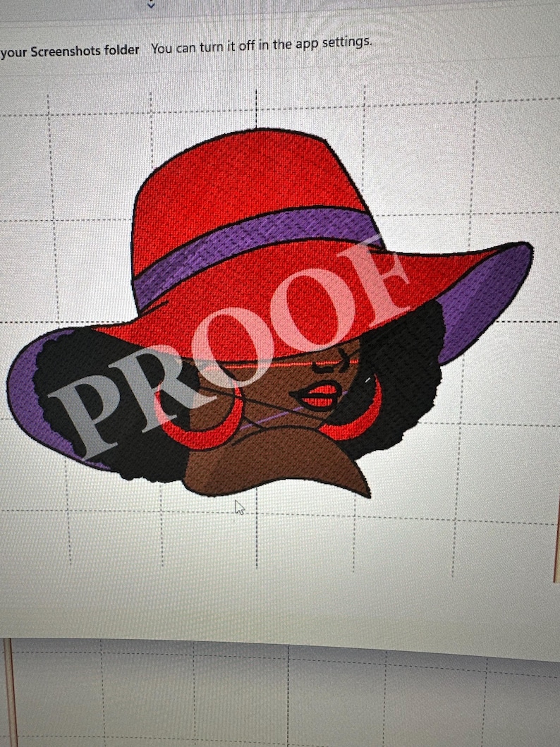 Lady in Red Hat Embroidery Patch: Iron on or Sew-on - Etsy