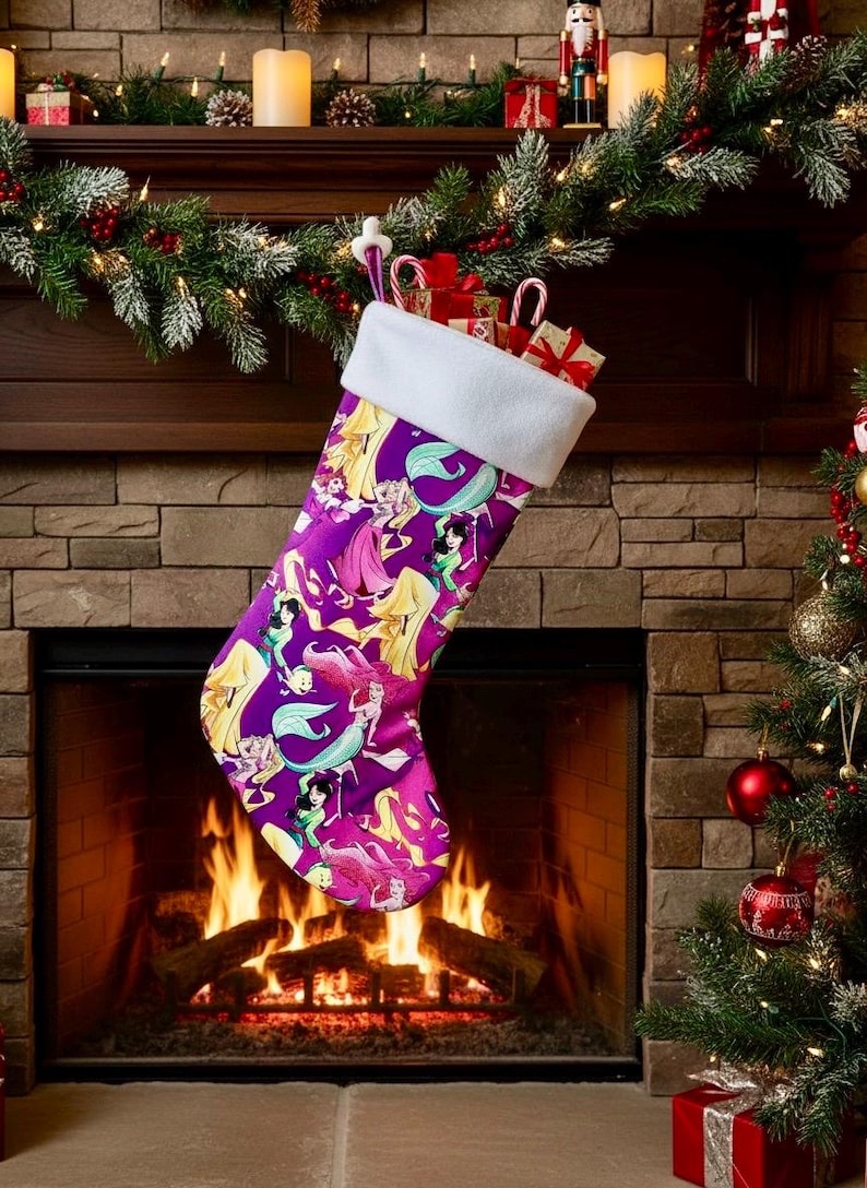 Personalized Princess Christmas Stocking, Kids Gifts, Other Sizes ...