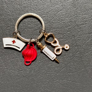 Nurse Keychain: Medical Charm Keyring, Appreciation Gift - Etsy