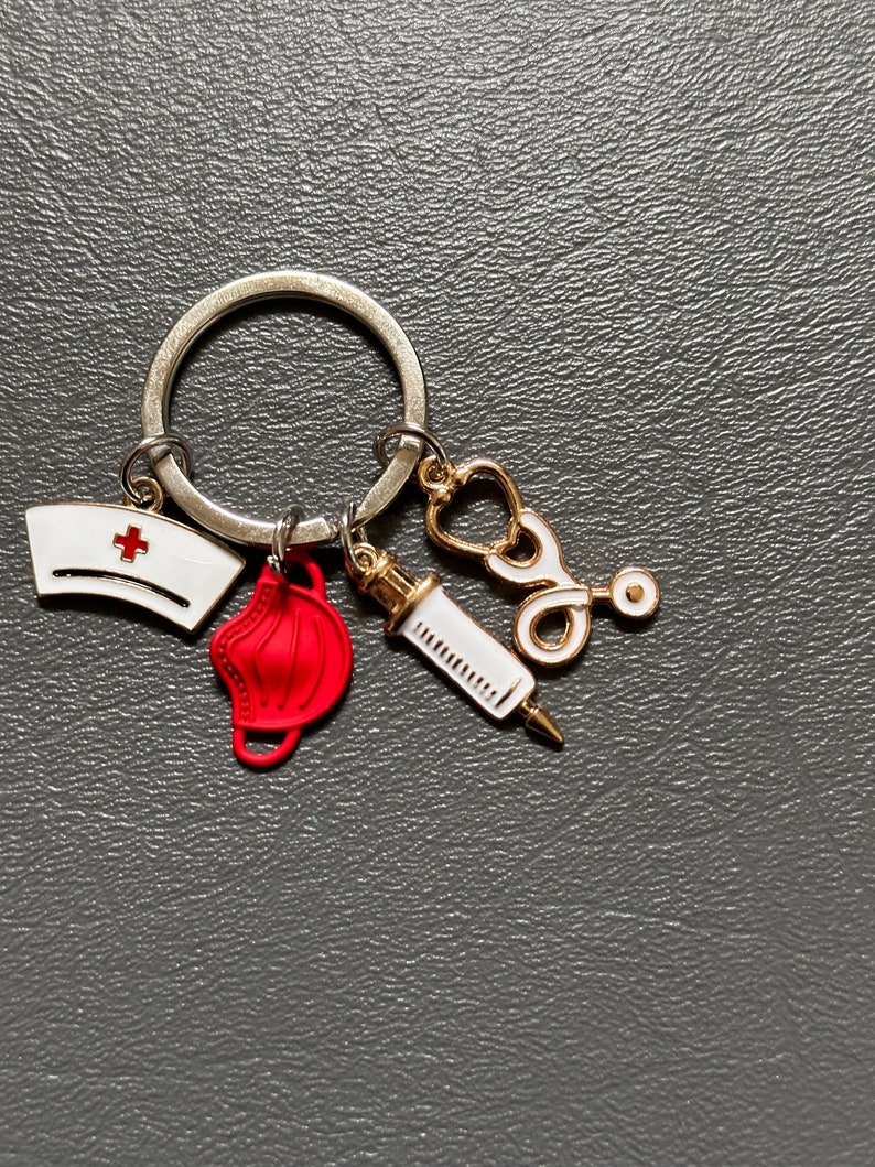 Nurse Keychain: Medical Charm Keyring, Appreciation Gift - Etsy
